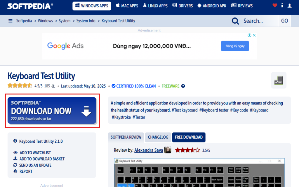 Keyboard Test: Như thế nào là chuẩn?