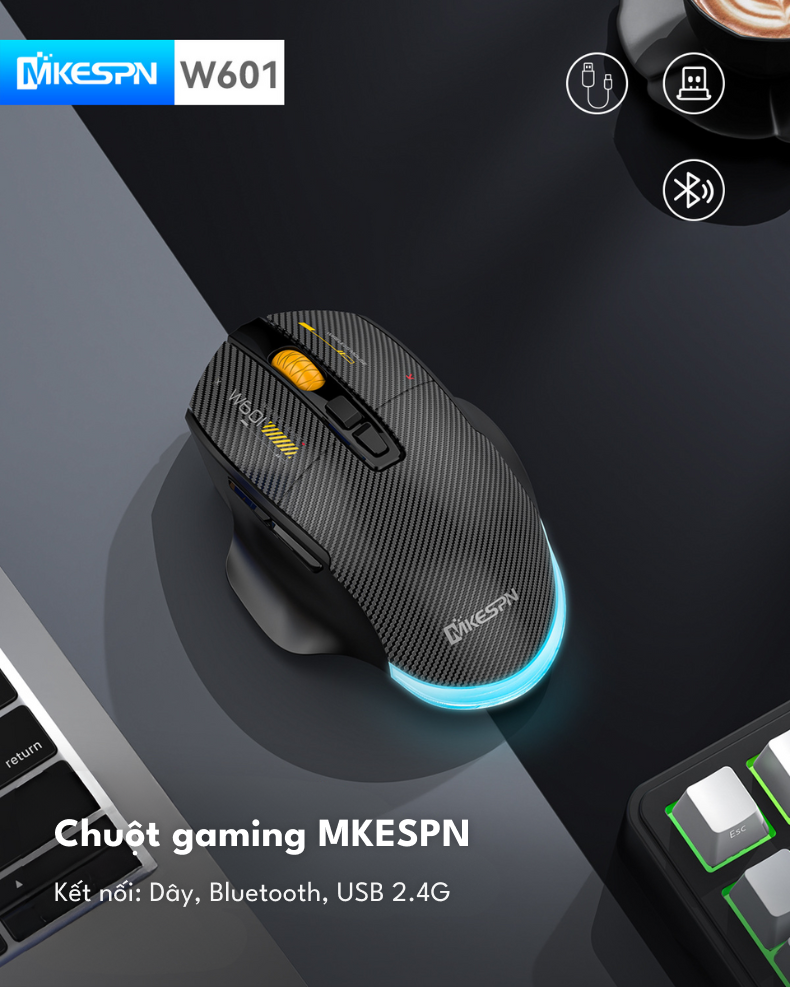 Chuột gaming MKESPN W601