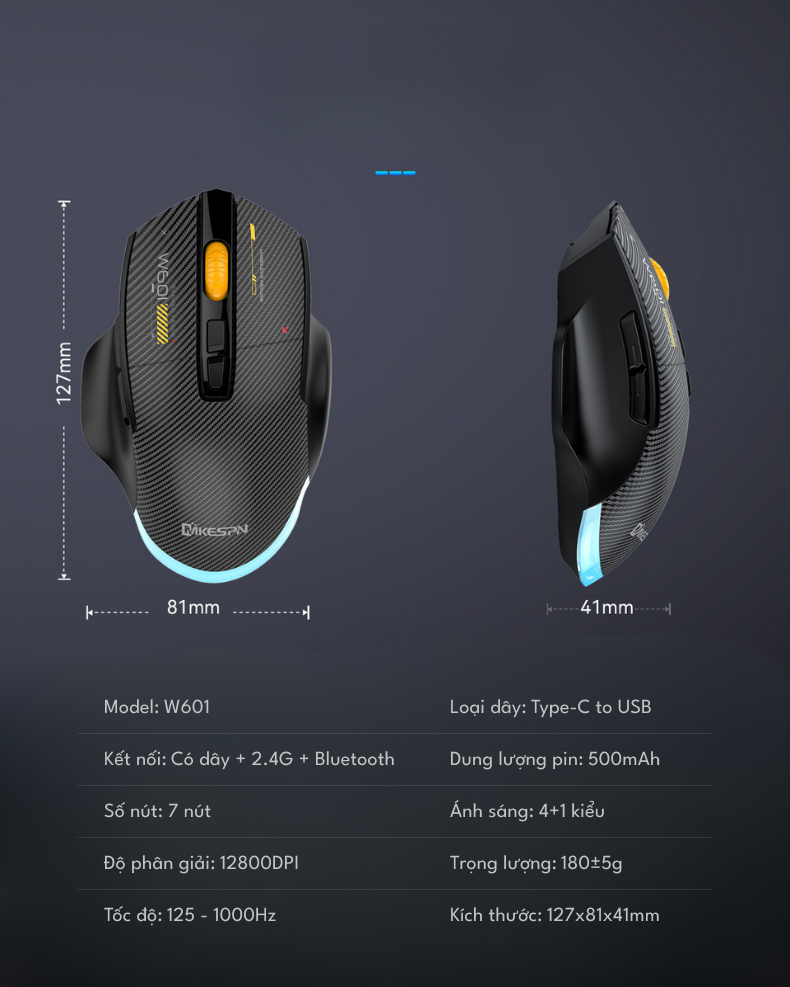 Chuột gaming MKESPN W601
