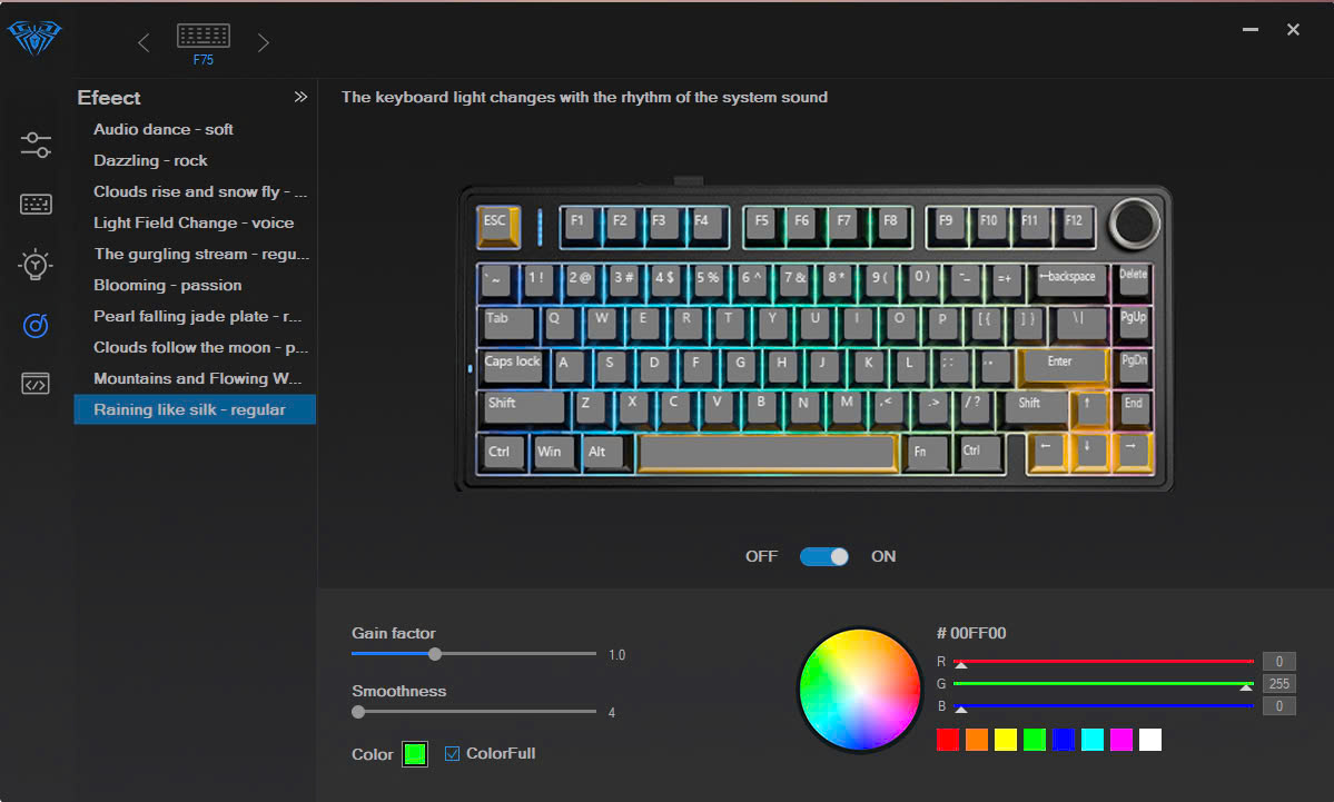Cài đặt phím chức năng của bàn phím. Phần này khuyến cáo không nên chỉnh 😀