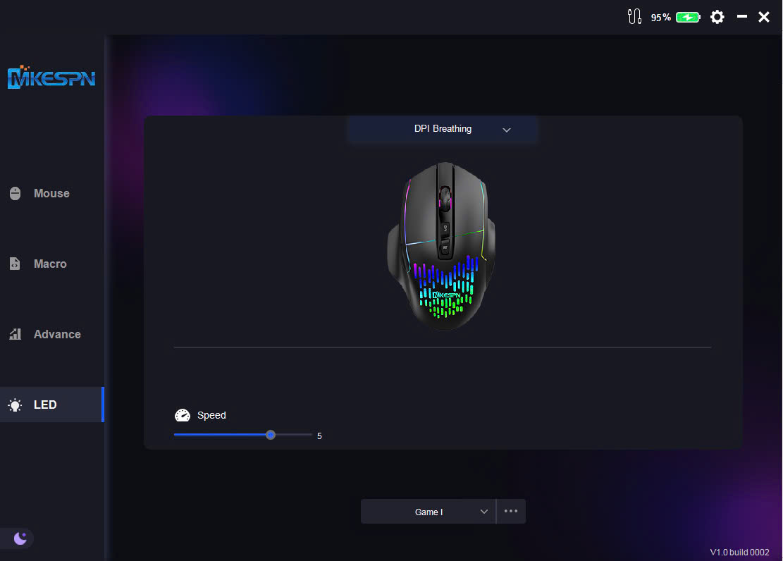 Trang cấu hình Led.